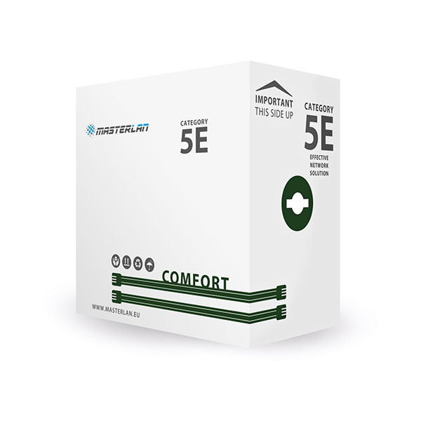 Masterlan UTP5E24-MSC Comfort UTP wire cable Cat5e, PVC, 24AWG, 305m ...